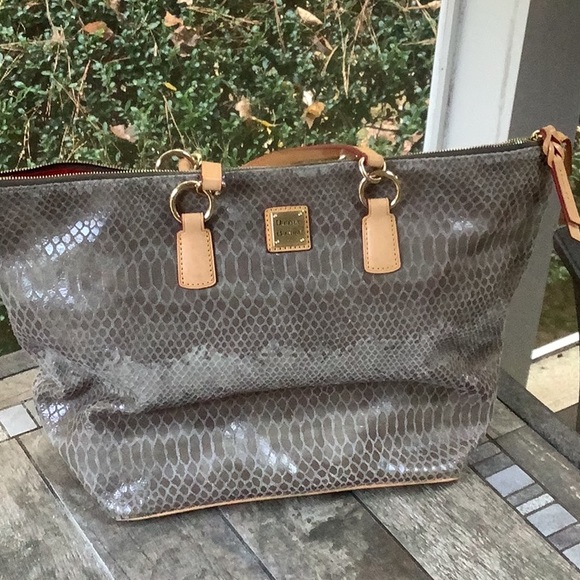 Dooney & Bourke | Bags | Dooney Bourke Snakeskin Large Tote | Poshmark